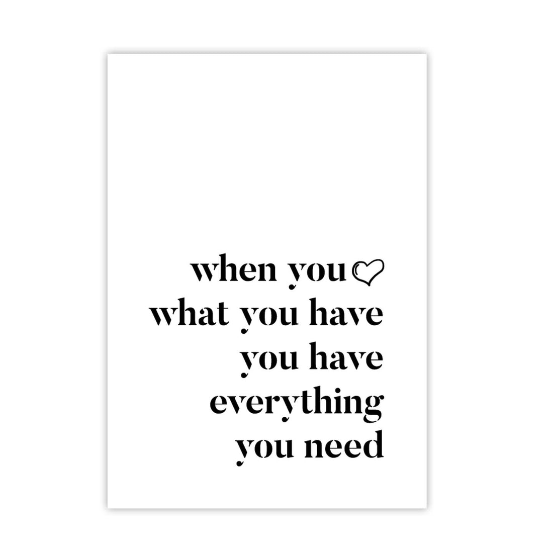 Spruchposter Everything – Postertex GmbH